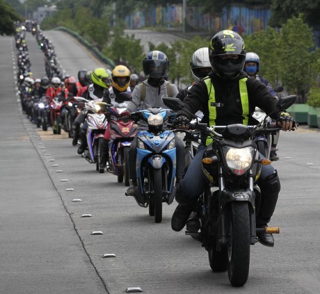 Filipino Advocate Riders Participate Motorcade Mark Editorial Stock ...