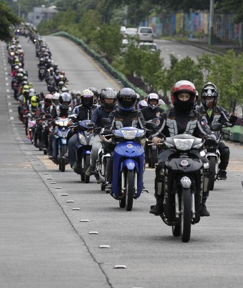 Filipino Advocate Riders Participate Motorcade Mark Editorial Stock ...