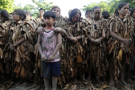 Filipino Catholic Devotees Covered Mud Dressed Editorial Stock Photo ...