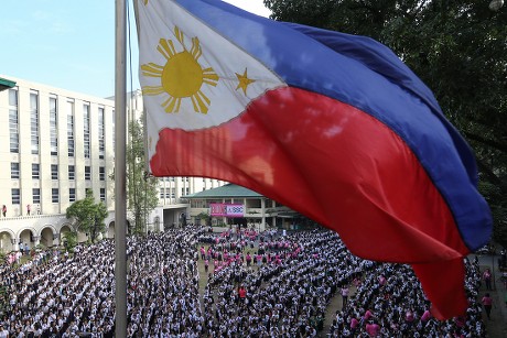 Filipino Students Teachers Dance Under Philippine Editorial Stock Photo ...
