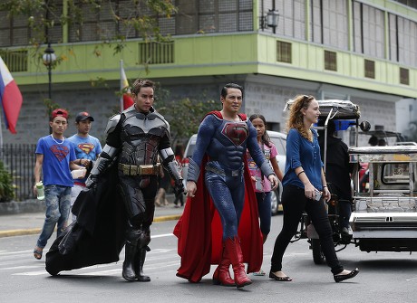 Filipino Herbert Chavez Wearing Superman Costume Editorial Stock Photo ...