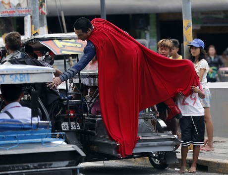 Filipino Herbert Chavez Wearing Superman Costume Editorial Stock Photo ...