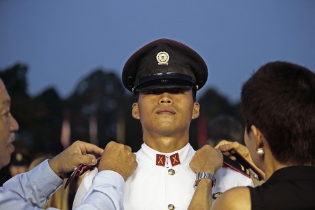 Parents Officer Cadet Affix His Newly Editorial Stock Photo - Stock ...