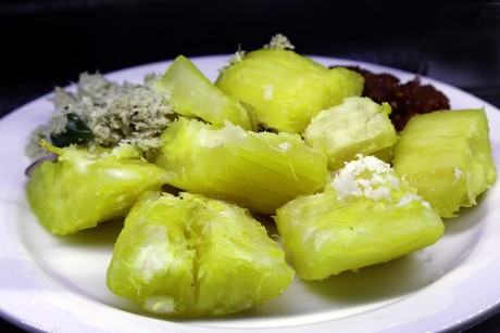 Boiled Manioc Cassava Manihot Esculenta Yams Editorial Stock Photo ...