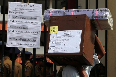 Election Officials Carry Ballot Boxes Polling Editorial Stock Photo ...