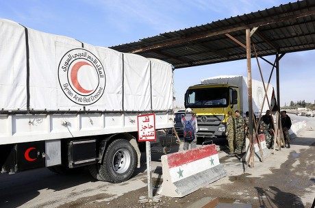 Trucks Syrian Arab Red Crescent Sarc Editorial Stock Photo - Stock ...