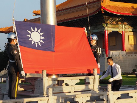 Soldiers Prepare Raise Taiwans National Flag Editorial Stock Photo ...