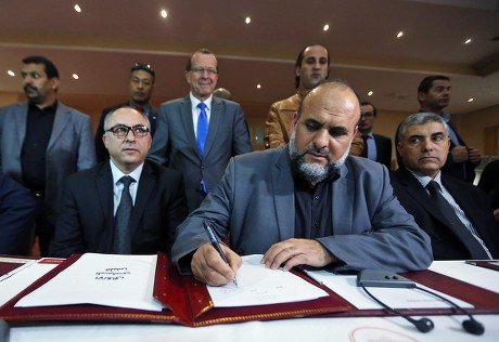 President Libyas Zenten Municipality Mustapha Barouni Editorial Stock ...