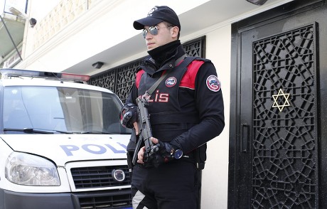 Armed Turkish Police Guards Front Neve Editorial Stock Photo - Stock ...