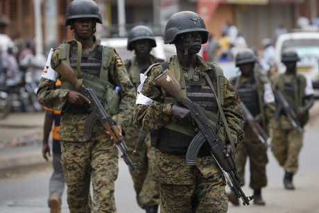 Army Soldiers Walk Toward Their Positions Editorial Stock Photo - Stock ...