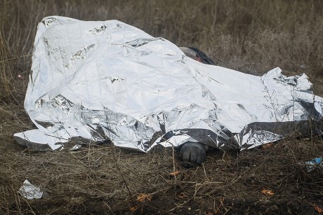 Covered Body Victim Following Explosion That Editorial Stock Photo ...