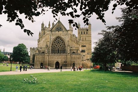 Exeter Cathedral Exeter Britain Editorial Stock Photo - Stock Image ...