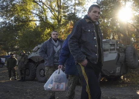Released Ukrainian Prisoners War Arrive Ukrainian Editorial Stock Photo ...