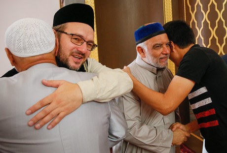 Ukrainian Muslims Greet Each Other After Editorial Stock Photo - Stock ...
