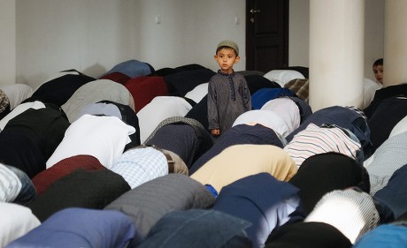 Ukrainian Muslims Attend Morning Prayers Celebrate Editorial Stock ...