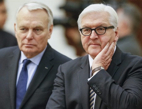 German Foreign Minister Frankwalter Steinmeier R Editorial Stock Photo ...