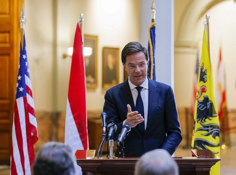 Dutch Prime Minister Mark Rutte Speaks Editorial Stock Photo - Stock ...