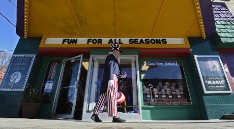 Man Dressed Uncle Sam Walks Outside Editorial Stock Photo - Stock Image ...