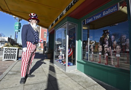 Man Dressed Uncle Sam Walks Outside Editorial Stock Photo - Stock Image ...