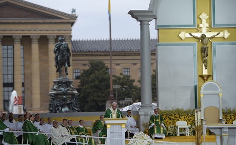 Pope Francis Delivers Homily During Mass Editorial Stock Photo - Stock ...