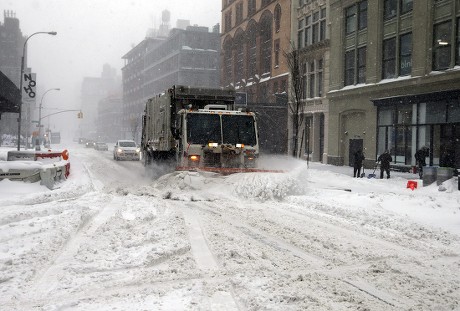New York City Sanitation Snow Plow Editorial Stock Photo - Stock Image ...