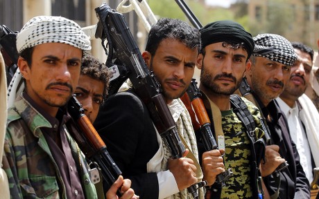 Houthi Supporters Attend Gathering Collect Food Editorial Stock Photo ...