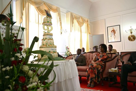Zimbabwean President Robert Mugabe L His Editorial Stock Photo - Stock ...