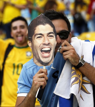 Uruguayan Fan Poses Face Mask Depicting Editorial Stock Photo - Stock ...