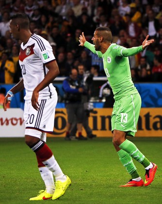 Islam Slimani R Algeria Reacts Next Editorial Stock Photo - Stock Image ...
