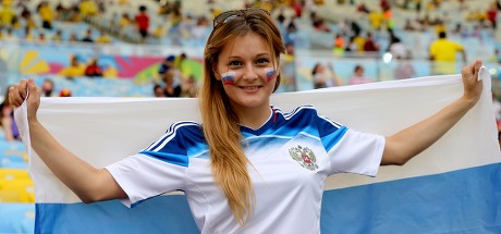 Supporter Russia Cheers Prior Fifa World Editorial Stock Photo - Stock ...