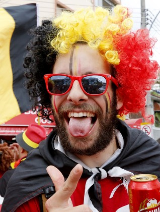 Supporter Belgium Cheers Prior Fifa World Editorial Stock Photo - Stock ...
