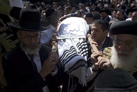 Israeli Rabbis Carry Body Rabbi Joseph Editorial Stock Photo - Stock ...
