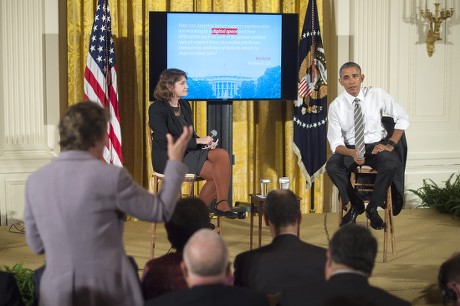 Us President Barack Obama R Listens Editorial Stock Photo - Stock Image ...