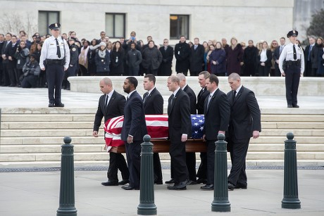 Pall Bearers Carry Casket Associate Justice Editorial Stock Photo ...