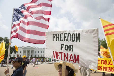 People Protest Human Rights Democracy Vietnam Editorial Stock Photo ...