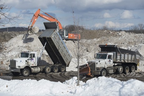 Works Dump Truckloads Snow Rfk Stadium Editorial Stock Photo - Stock ...