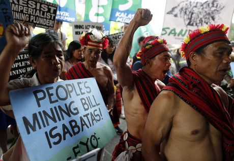 Filipino Indigenous Igorot Tribe Join Environmental Editorial Stock ...