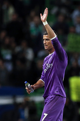 Real Madrids Cristiano Ronaldo Waves Crowd Editorial Stock Photo ...
