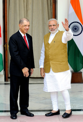 Indian Prime Minister Narendra Modi R Editorial Stock Photo - Stock ...