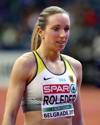 Germanys Cindy Roleder Reacts After Winning Editorial Stock Photo ...