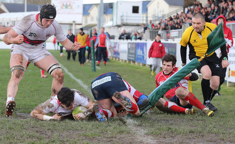 Robin Wedlake Plymouth Albion Goes Over Editorial Stock Photo - Stock ...
