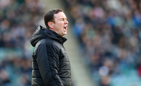 Derek Adams Manager Plymouth Argyle During Editorial Stock Photo ...