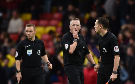 Referee Jonathan Moss Makes Face Fulltime Editorial Stock Photo - Stock ...
