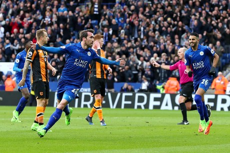 Jamie Vardy Competes Tom Huddlestone During Editorial Stock Photo ...