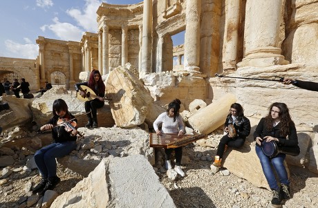 Syrian Women Play Their Instruments Lr Editorial Stock Photo - Stock ...