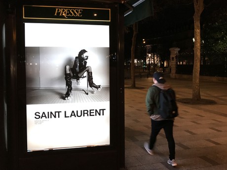 Yves Saint Laurent Controversial Poster Campaign Editorial Stock Photo ...