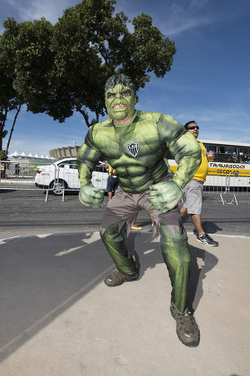 Brazil Fan Dressed Incredible Hulk Outside Editorial Stock Photo - Stock Image | Shutterstock