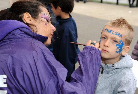 Young Chelsea Fan Has His Face Editorial Stock Photo - Stock Image ...