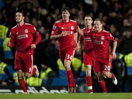 Martin Kelly Liverpool Celebrates His Goal Editorial Stock Photo ...