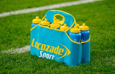 Lucozade Drinks Bottle Carrier Technical Area Editorial Stock Photo ...